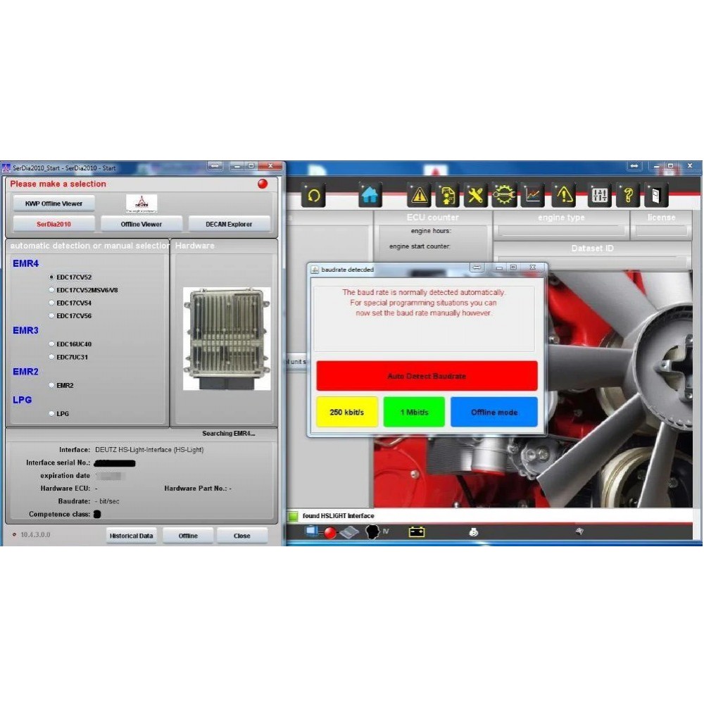 Deutz SerDia 2010 14.1.9.3 Diagnostic Software with USB Dongle